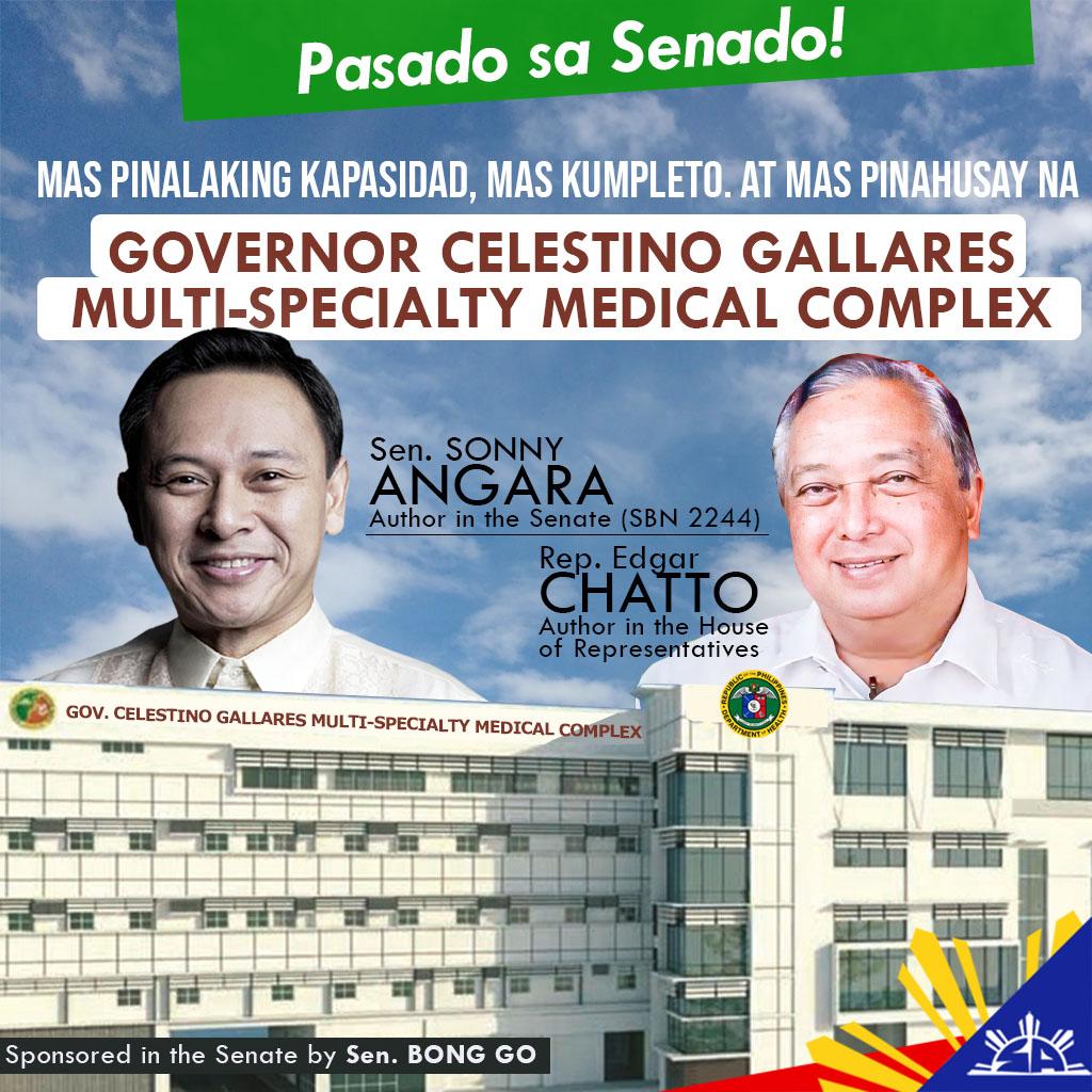 Chatto's GCGMH bill gets Senate nod - Bohol Tribune